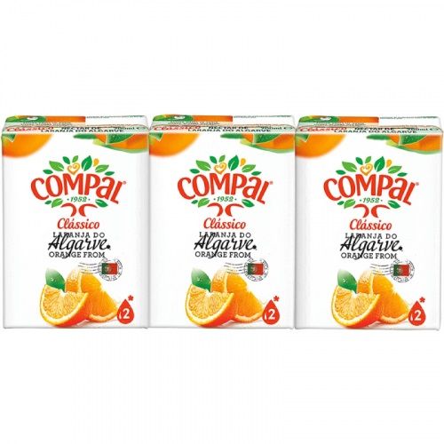 Compal laranja algarve (3*200ml)