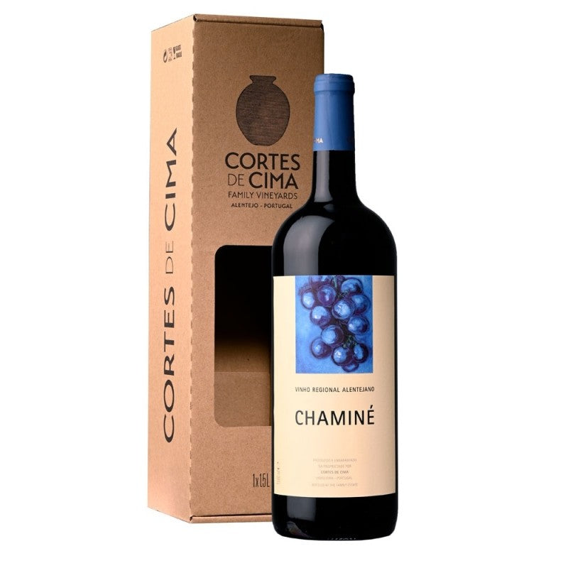 Red wine chaminé magnum